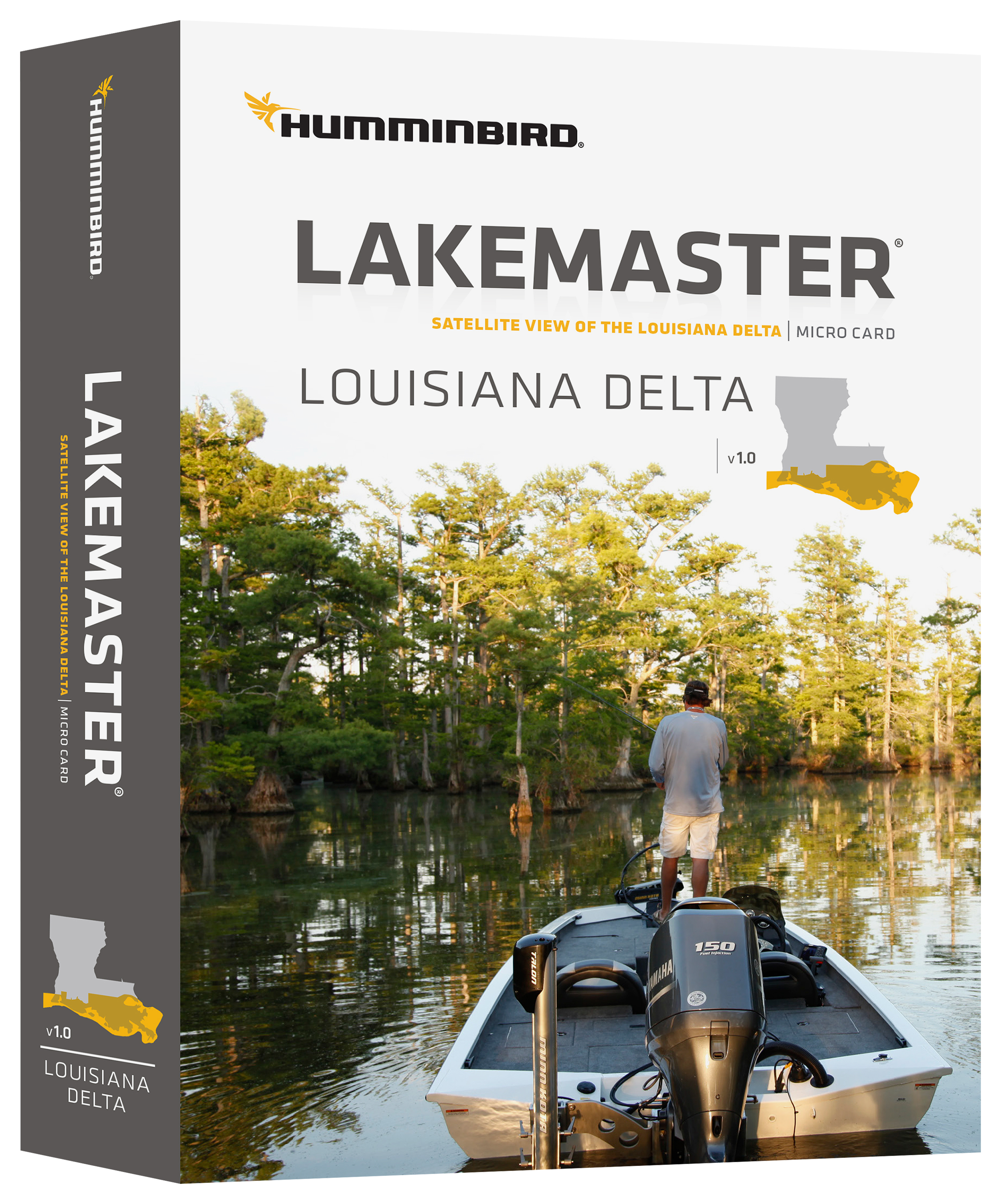 Humminbird LakeMaster microSD Digital GPS Map Cards - Louisiana Delta ...